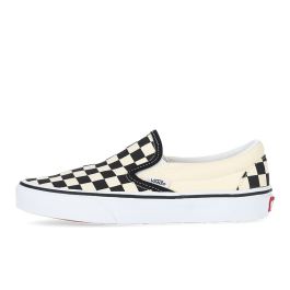 Skipper Bar Vans Classic Slip-On Men's Shoes Black/Checkerboard ...