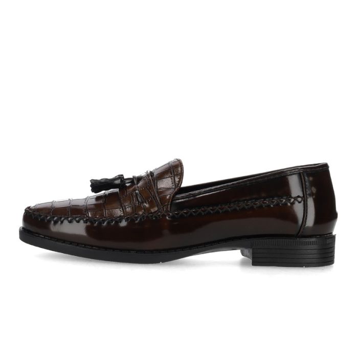 Skipper Bar P Crouch & Co Croc Long Seam Stitch Shoes Mens Hi Shine Tan ...