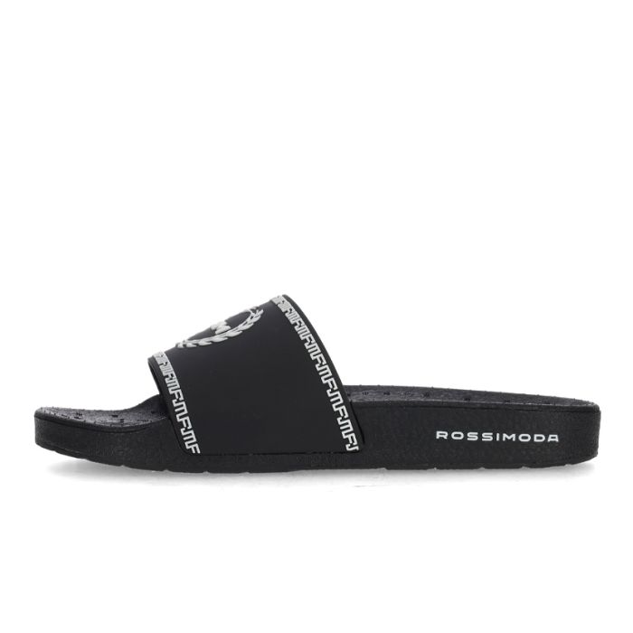 Skipper Bar Rossimoda Elisio Slides Mens Black/White (25S-SDEELI ...